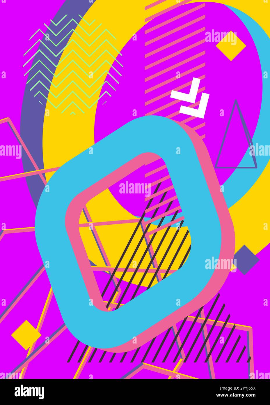 Vintage geometric shapes background. Simple Busy Pattern. Abstract ...