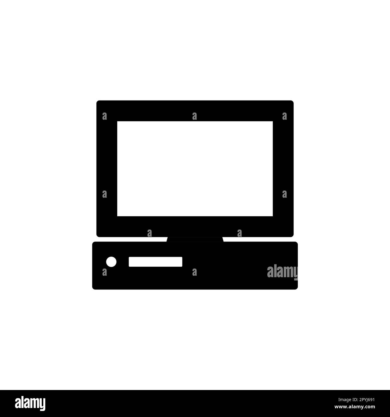 Computer icon vector. computer monitor icon Stock Vector Image & Art - Alamy