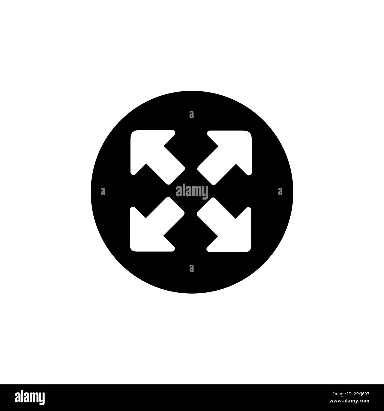 Fullscreen icon vector. expand fullscreen icon Stock Vector Image & Art ...