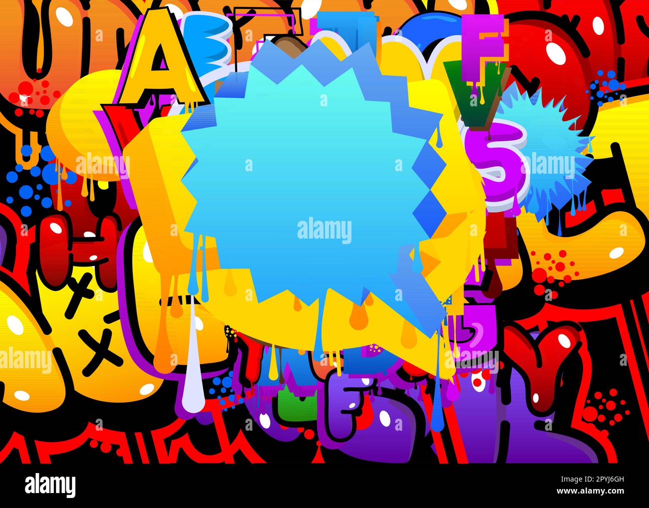 Bubble Graffiti Background