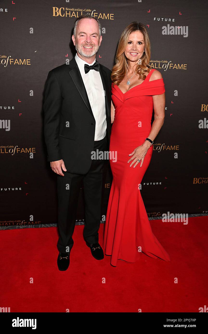 New York, New York, USA on May 3, 2023. Ray Hopkins and wife Marci ...