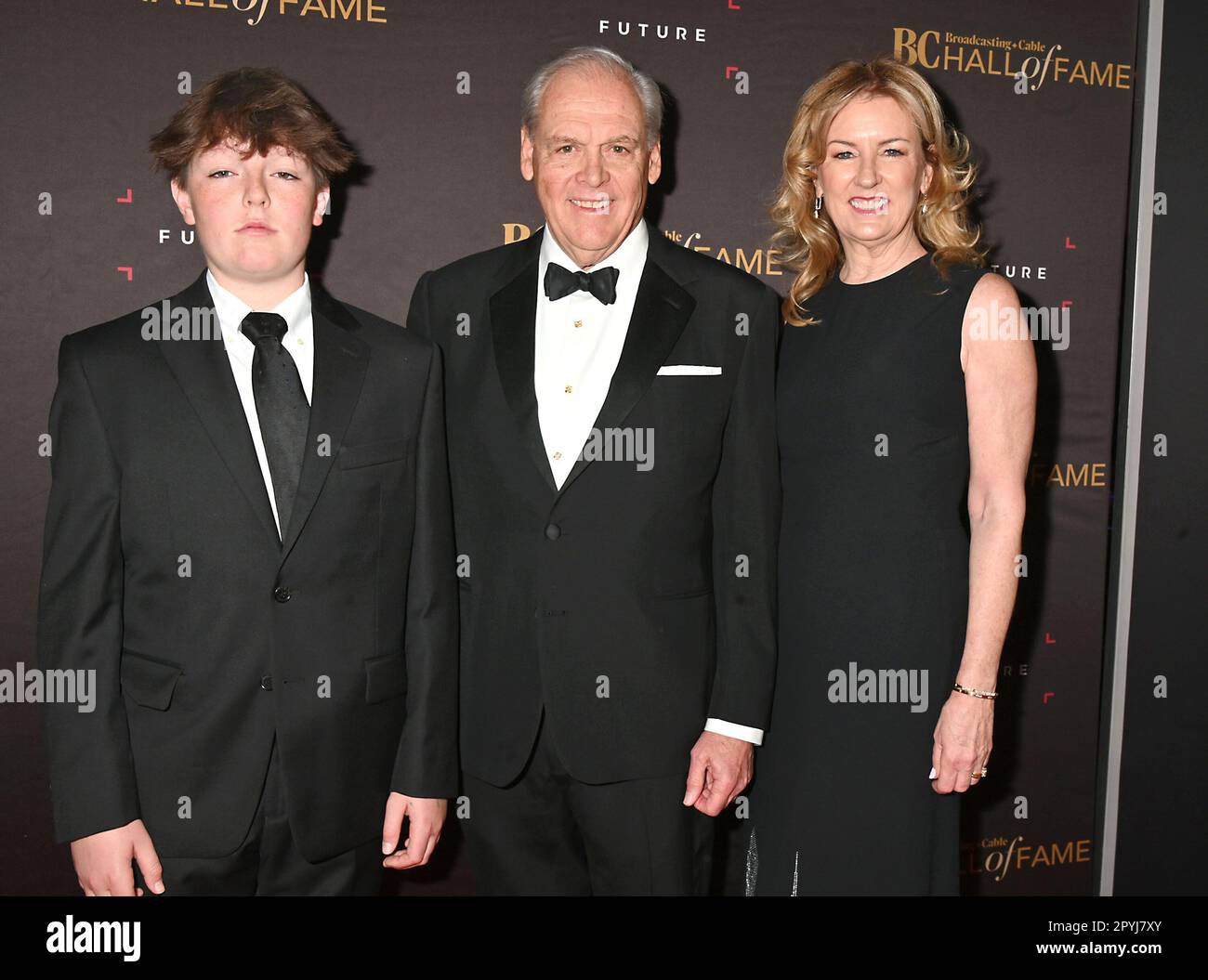 Frank Comerford, son Francis, Jr and wife Maura attend Broadcasting ...