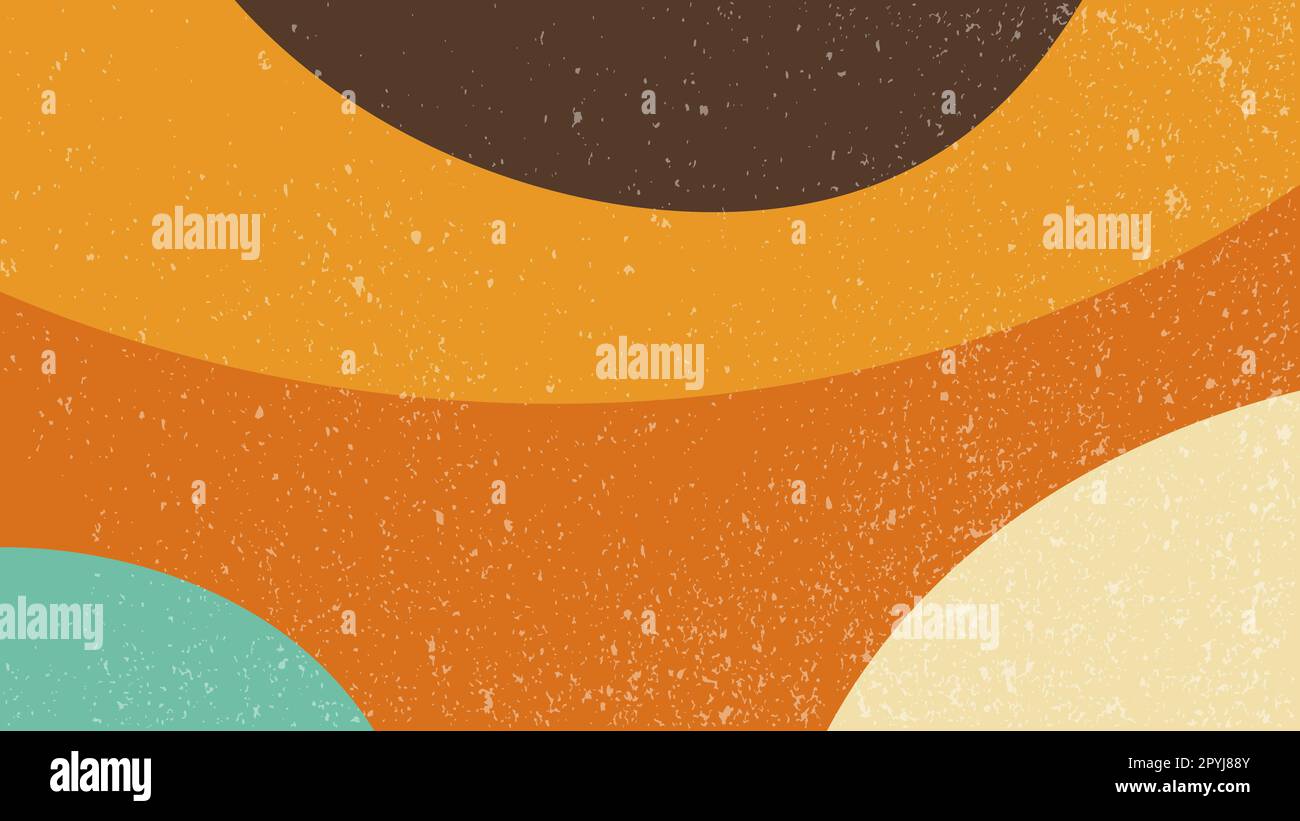 Grunge Vintage 70s background vector. Waves, swirl, rough vector ...