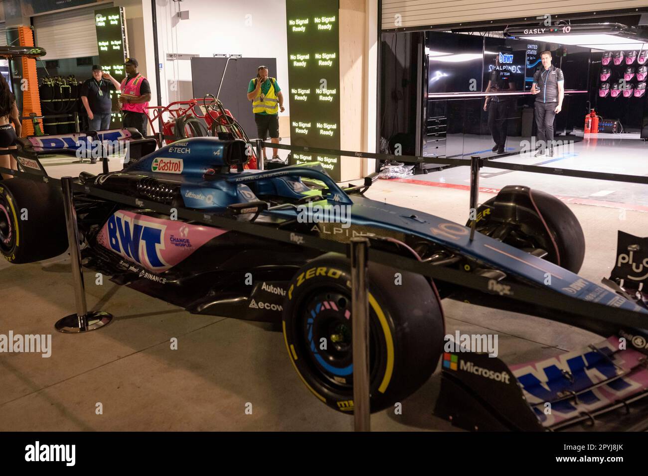 Miami, Florida, USA. 3rd May, 2023. Esteban Ocon's Alpine race car ...