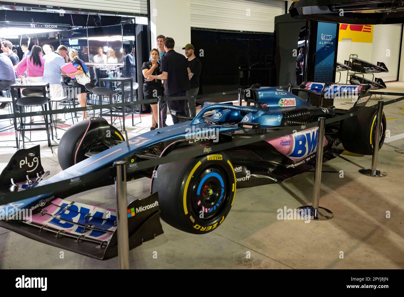 Miami, Florida, USA. 3rd May, 2023. Esteban Ocon's Alpine race car ...