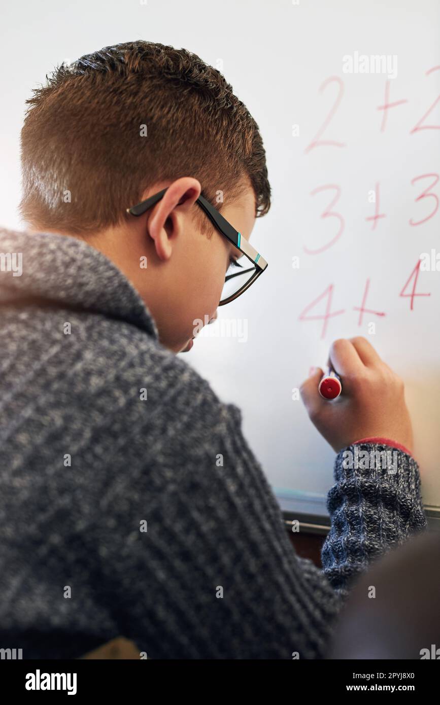 Elementary math whiteboard hi-res stock photography and images - Alamy