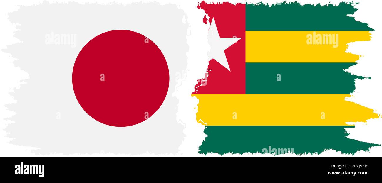 Togo and Japan grunge flags connection, vector Stock Vector Image & Art ...