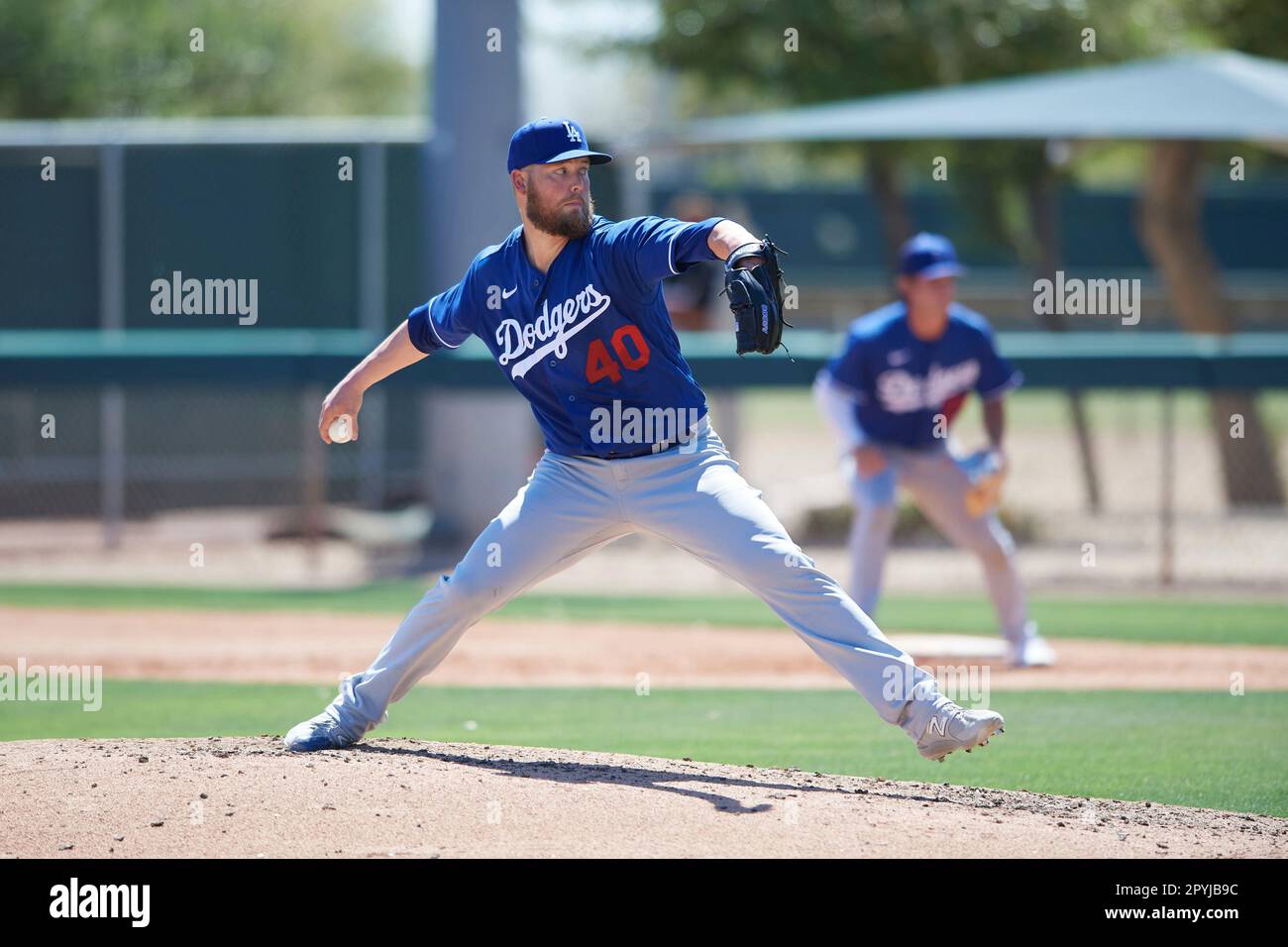 Los Angeles Dodgers pitcher Jimmy Nelson (40) during an Extended Spring ...