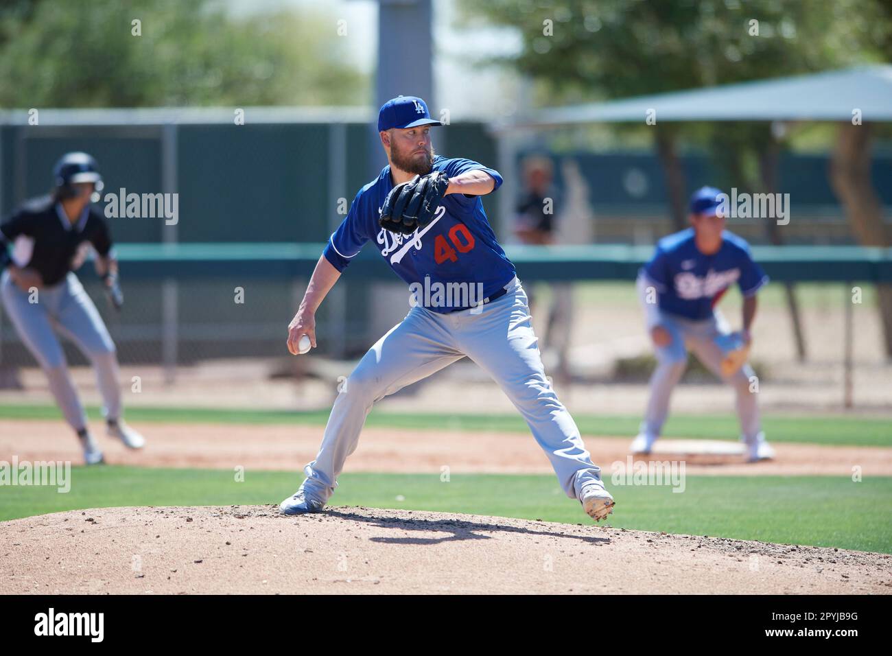 Los Angeles Dodgers pitcher Jimmy Nelson (40) during an Extended Spring ...
