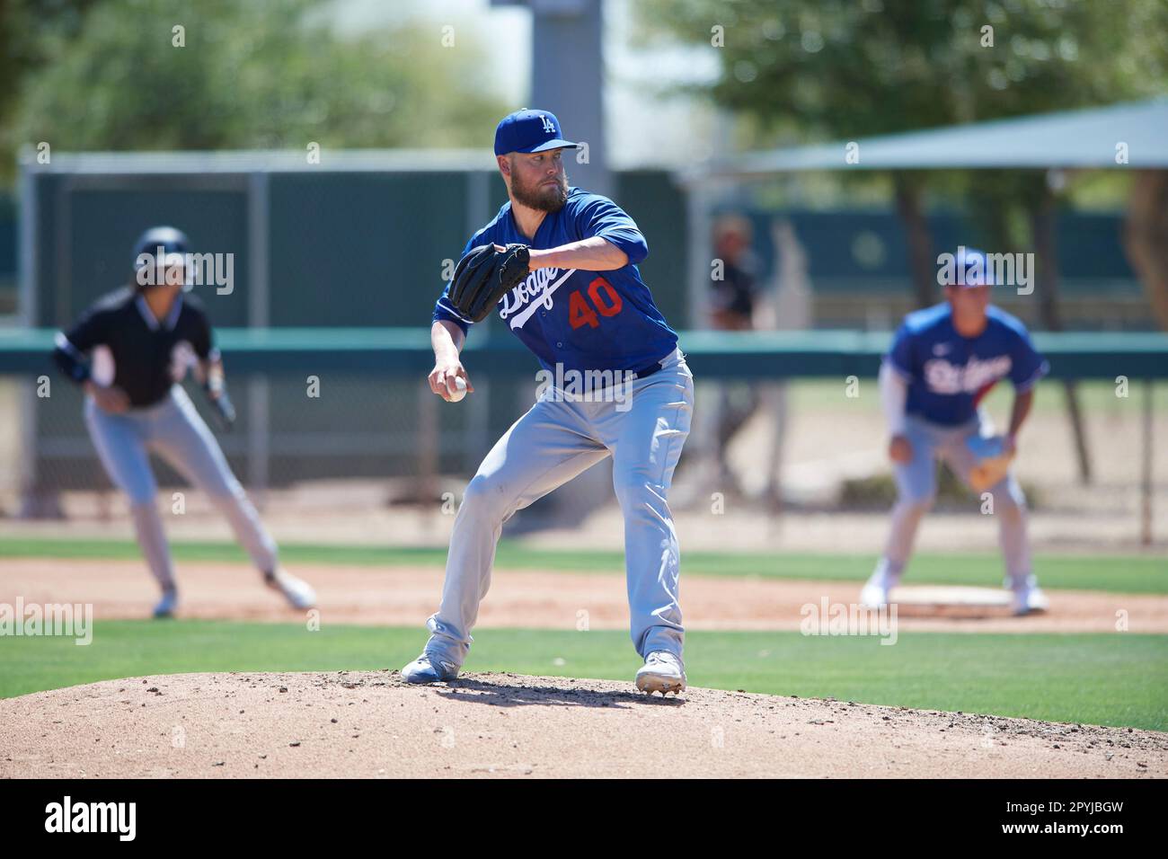 Los Angeles Dodgers pitcher Jimmy Nelson (40) during an Extended Spring ...