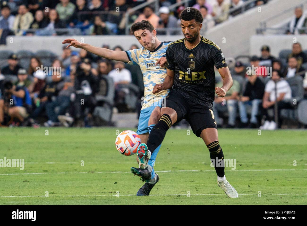 LAFC midfielder Timothy Tillman (11) and Philadelphia Union midfielder ...