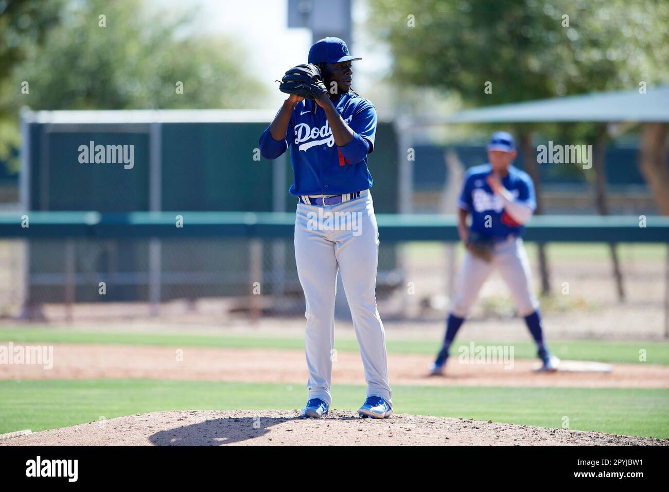 Los Angeles Dodgers pitcher Reynaldo Yean (16) during an Extended ...