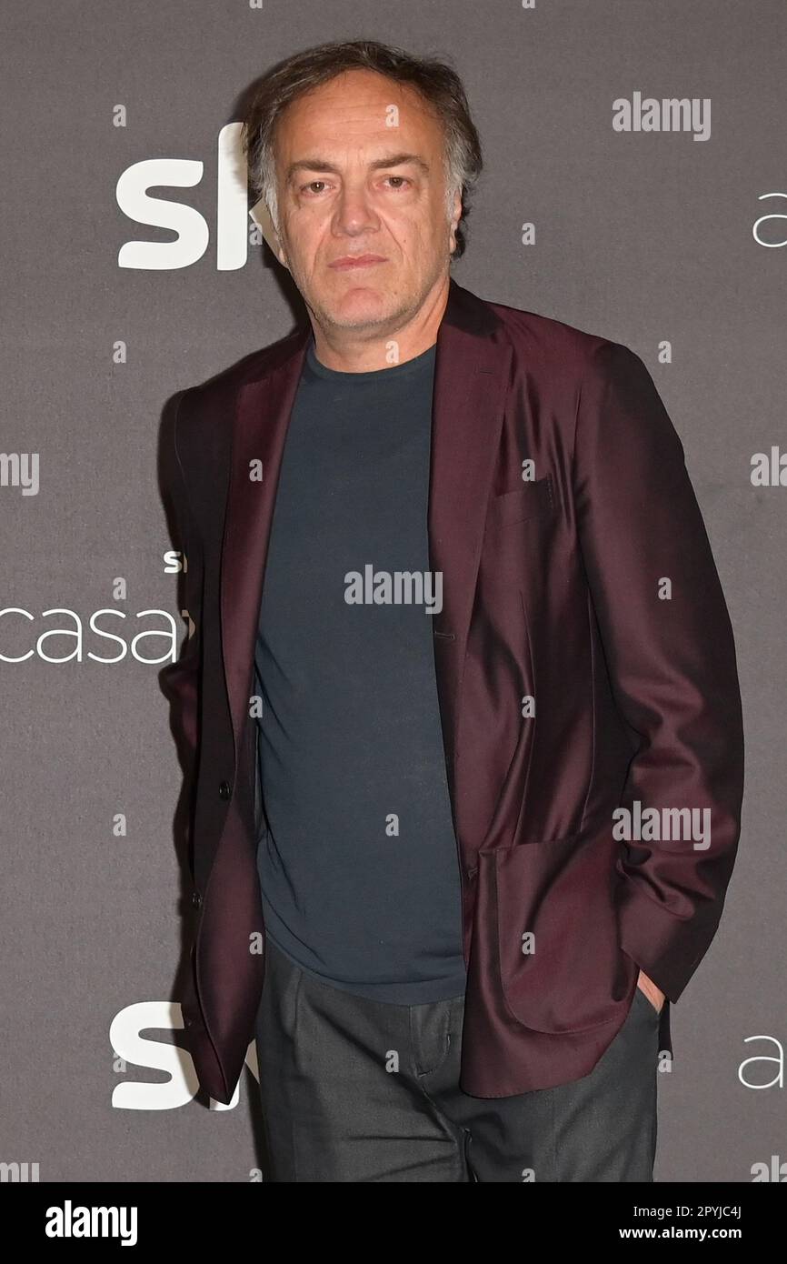 Rome, Italy. 03rd May, 2023. Francesco Acquaroli attends the photocall of Sky series "A casa ...