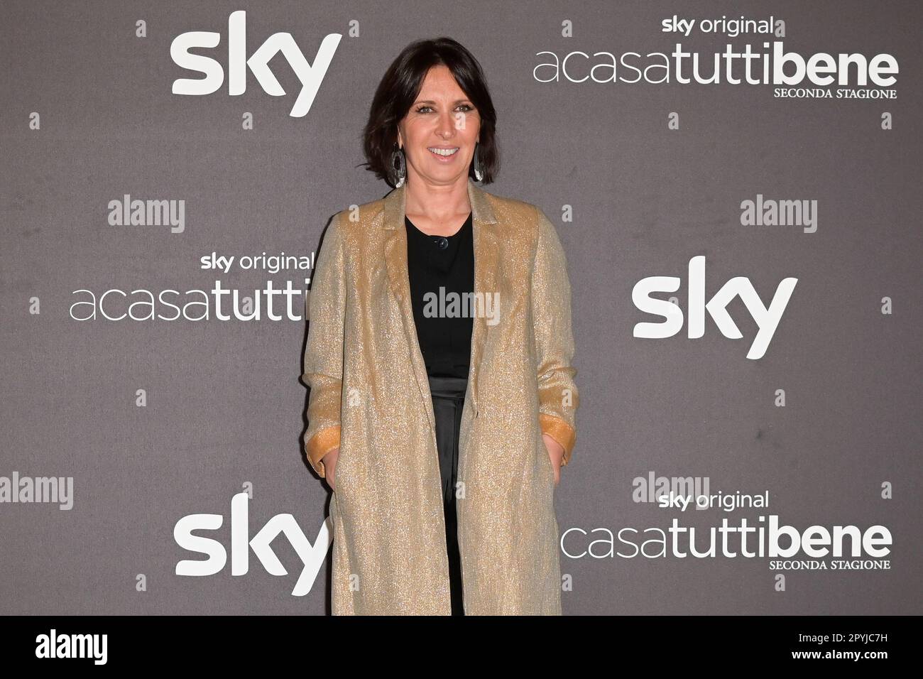 Rome, Italy. 03rd May, 2023. Raffaella Leone attends the photocall of Sky series "A casa tutti ...