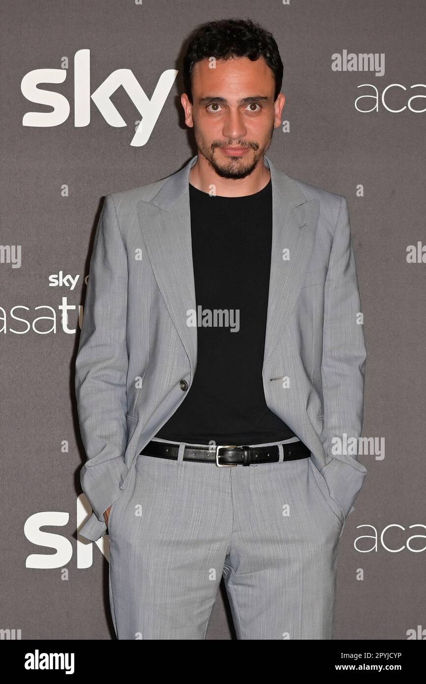 Rome, Italy. 03rd May, 2023. Simone Liberati attends the photocall of ...