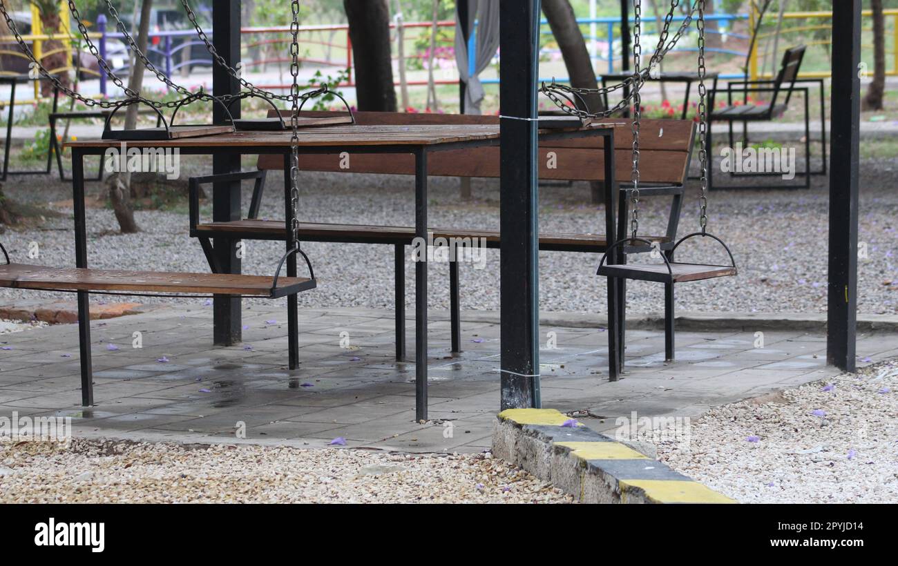 open food café view and background Stock Photo - Alamy