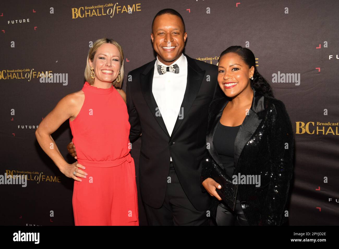 New York, USA. 03rd May, 2023. Dylan Dreyer, Craig Melvin and Sheinelle ...
