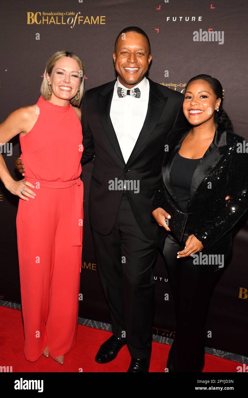 New York, USA. 03rd May, 2023. Dylan Dreyer, Craig Melvin and Sheinelle ...