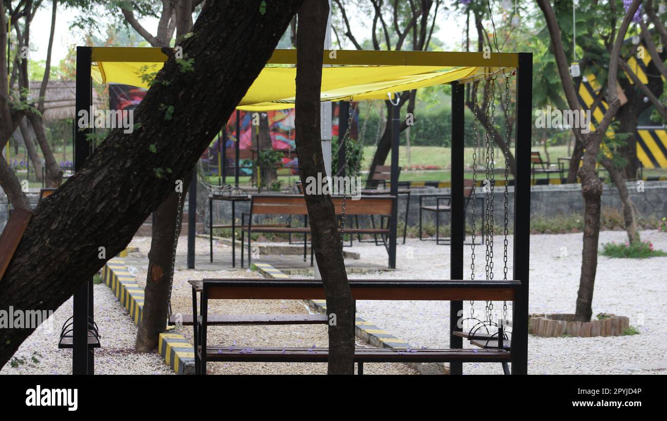 Opened Rooftop Café view and background Stock Photo - Alamy