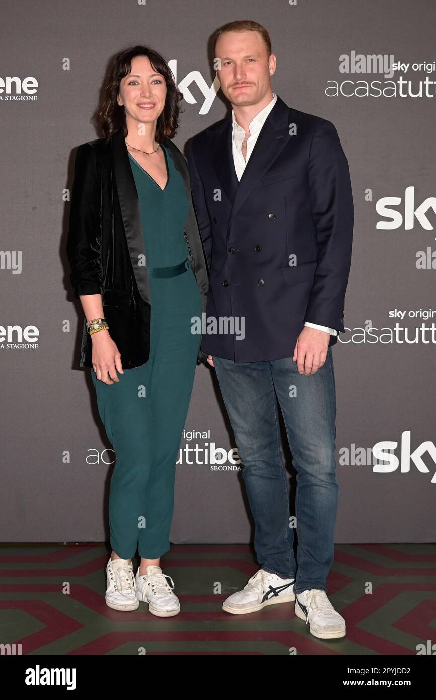 Rome, Italy. 03rd May, 2023. Marilin Vasco (L) and Yan Tual (R) attend ...