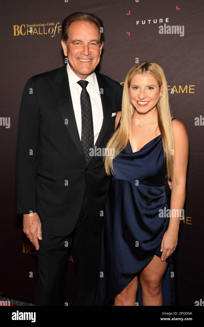 New York, USA. 03rd May, 2023. Jim Nantz and Caroline Nantz attending ...