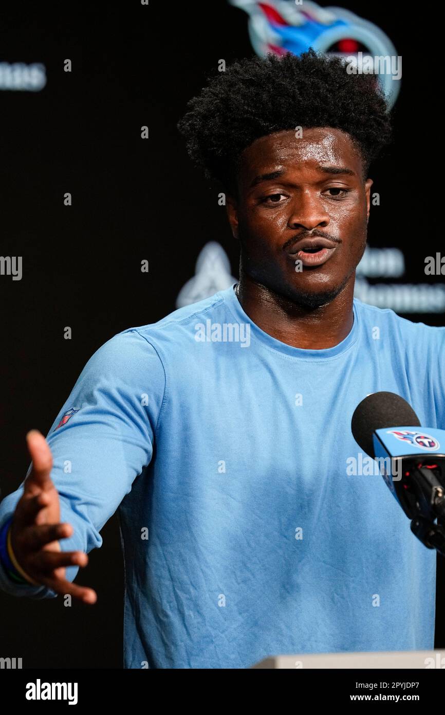 Tennessee Titans NFL football cornerback Roger McCreary responds to ...