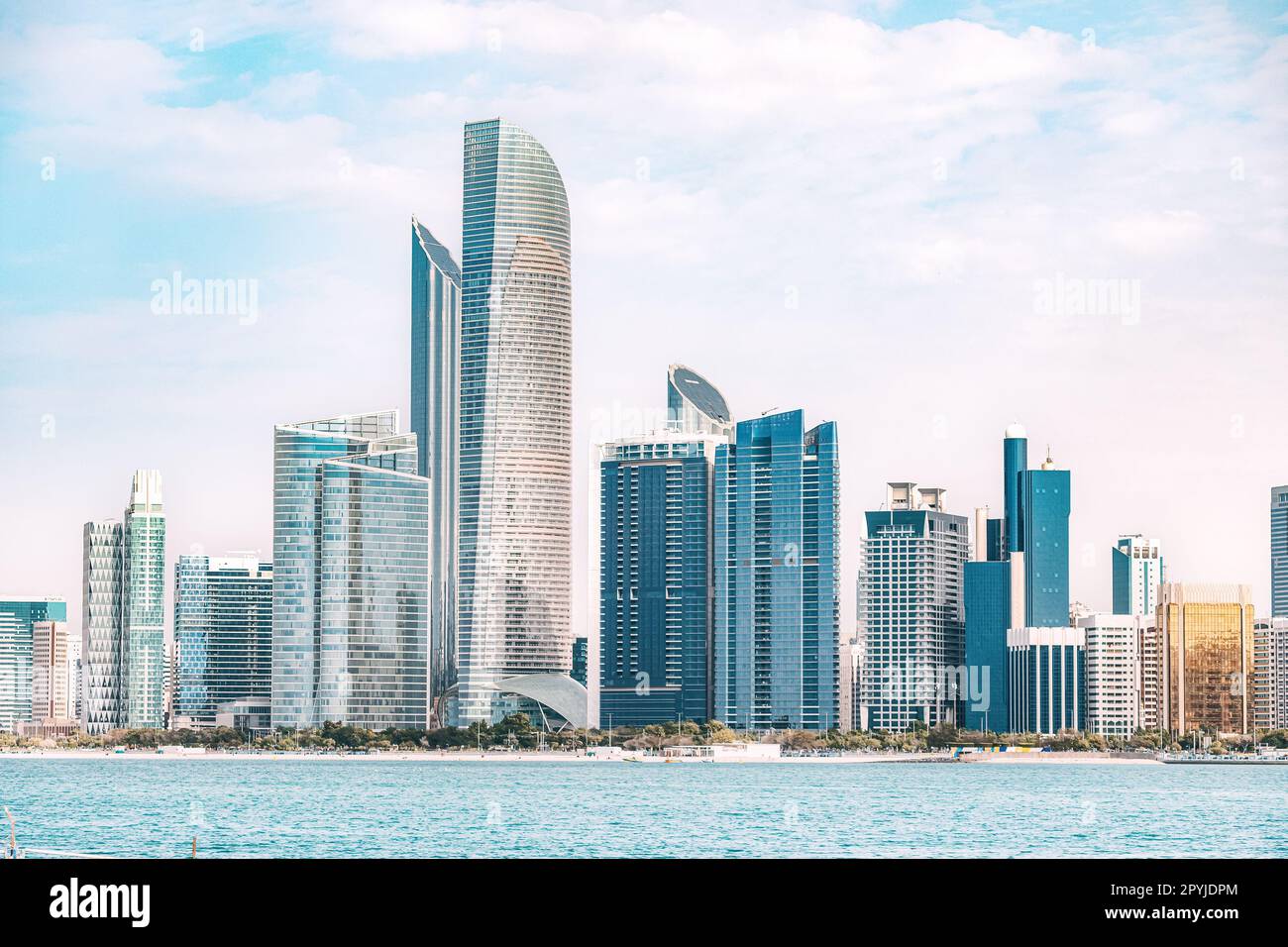 Marvel at the towering skyscrapers of Abu Dhabi, as they rise up to ...