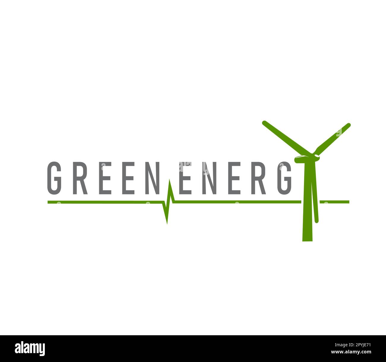 Wind turbine icon, green energy, eco power and environment, vector ...