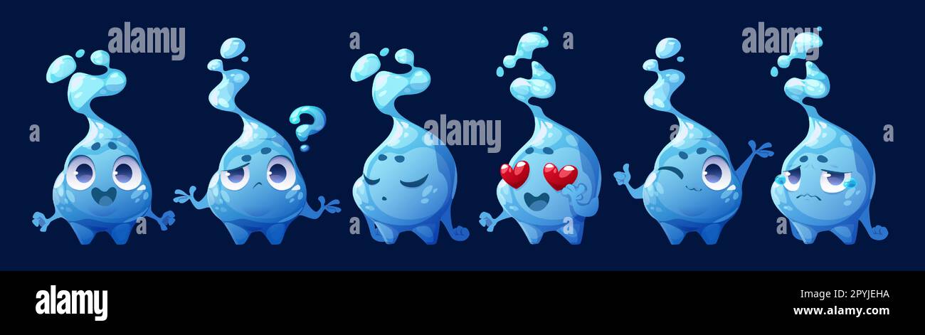 Raindrop cartoon hi-res stock photography and images - Alamy