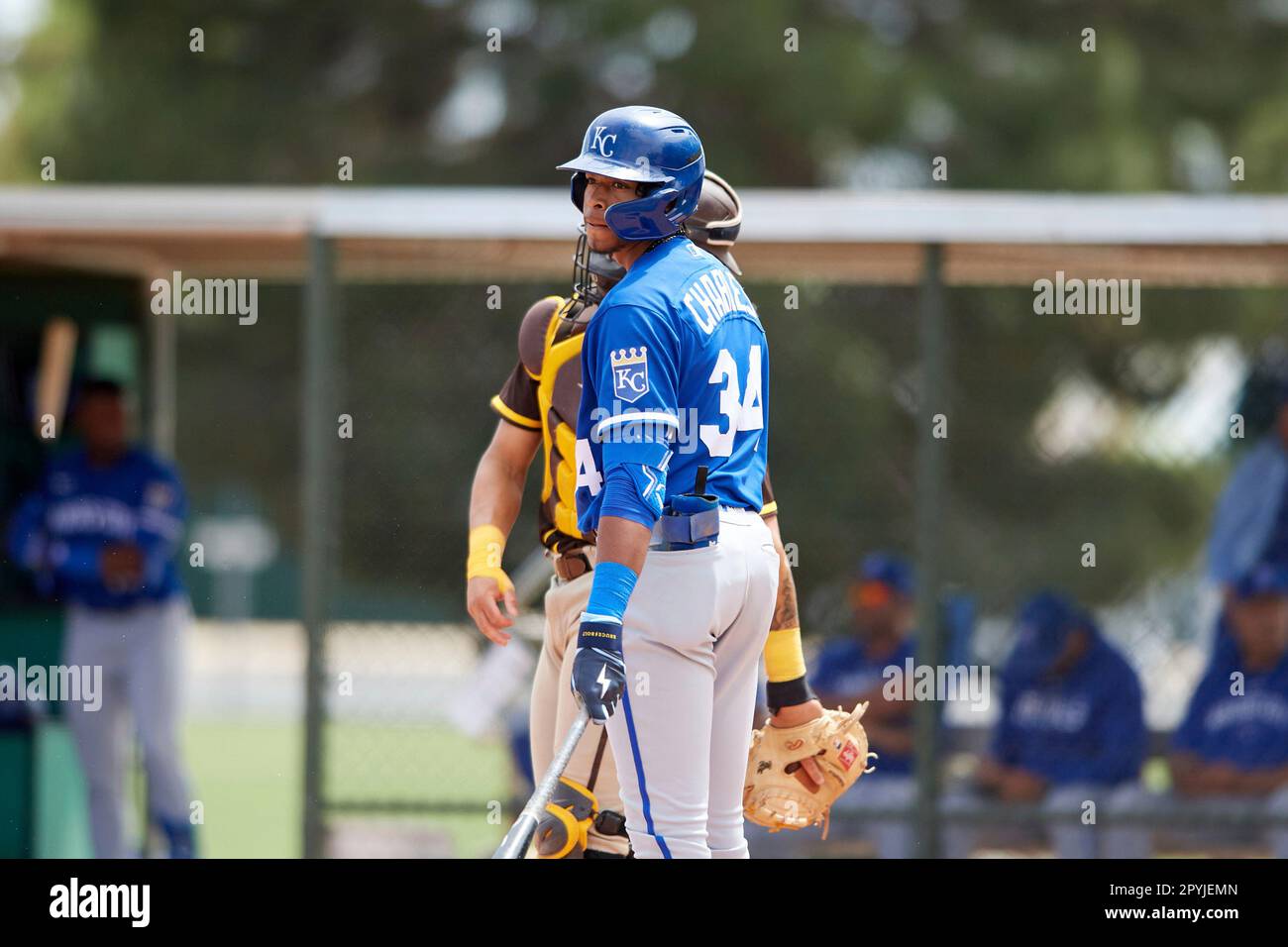 Austin Charles (34) of the Kansas City Royals during an Extended Spring ...