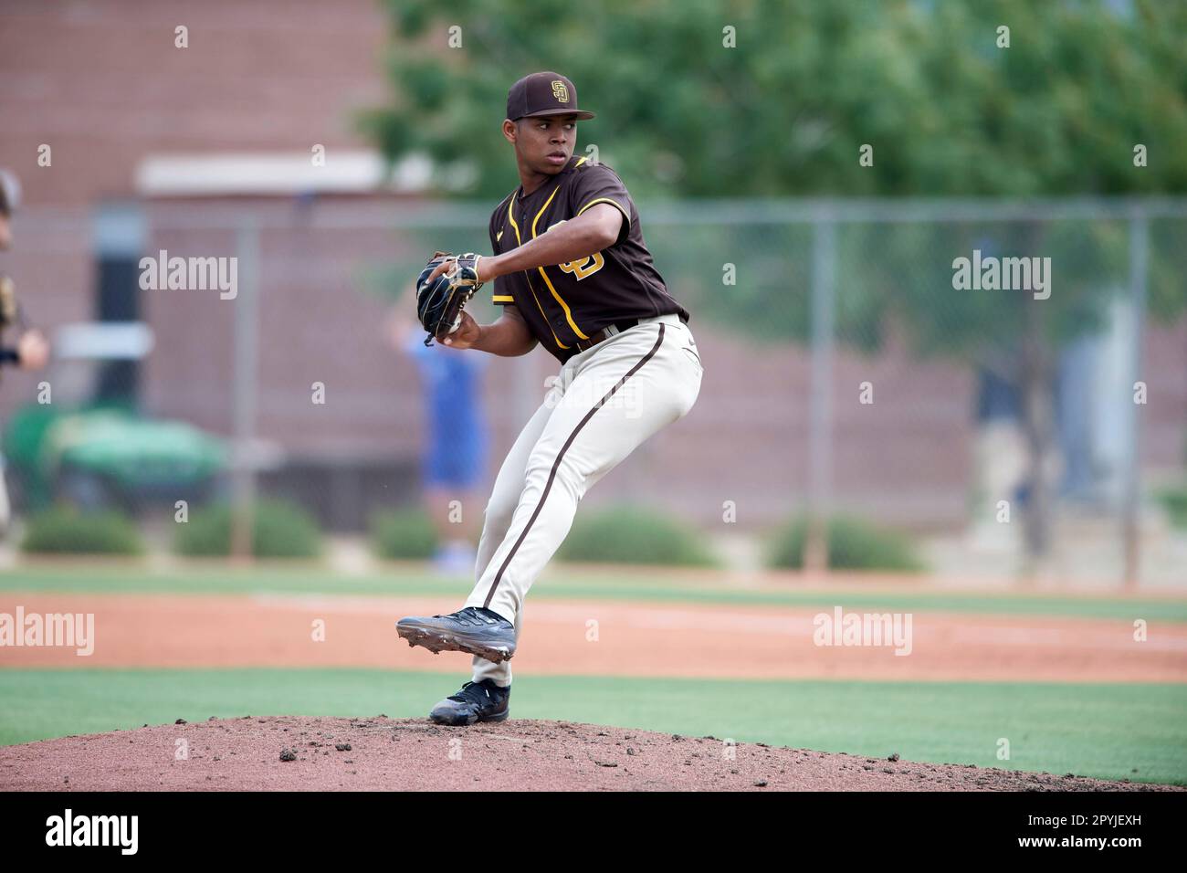 San Diego Padres pitcher Enmanuel Pinales (10) during an Extended ...