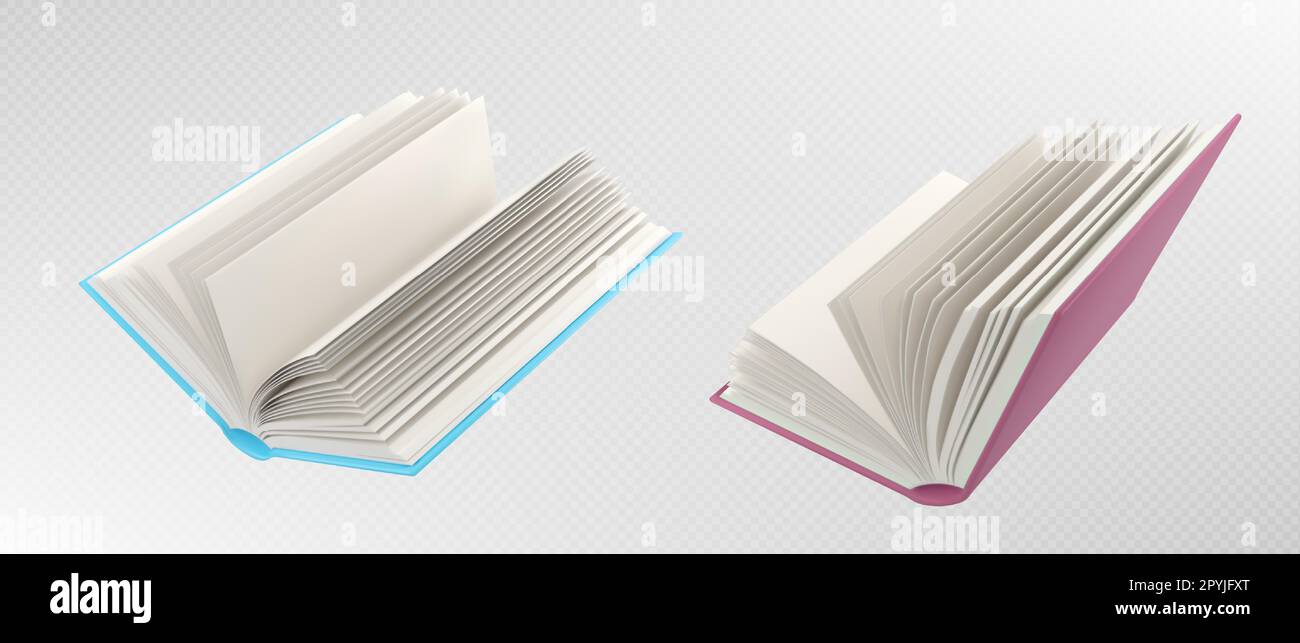 Open fly school paper book vector illustration isolated on white ...