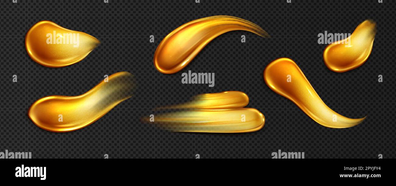 Gold brush paint stroke stain with glitter vector abstract texture ...