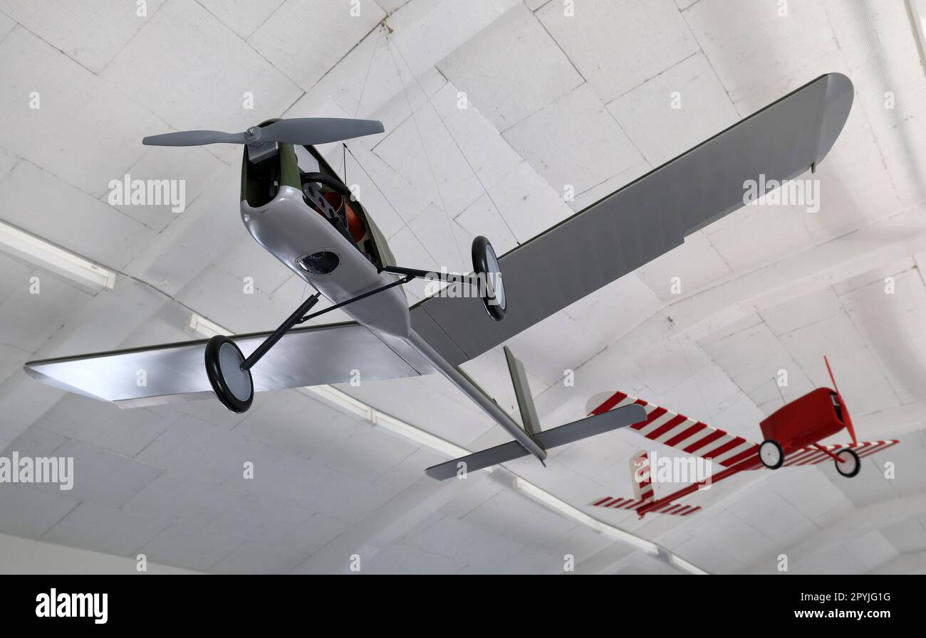 Rechlin, Germany. 21st Apr, 2023. The Aviation Museum exhibits the ...