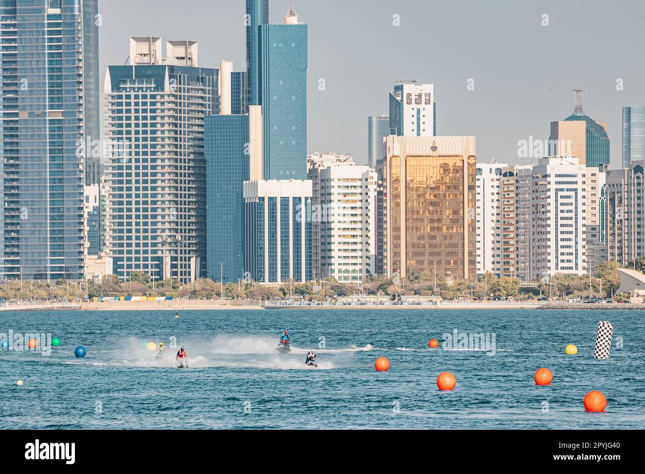 15 January 2023, Abu Dhabi, UAE: Jet skiing is an exciting and ...