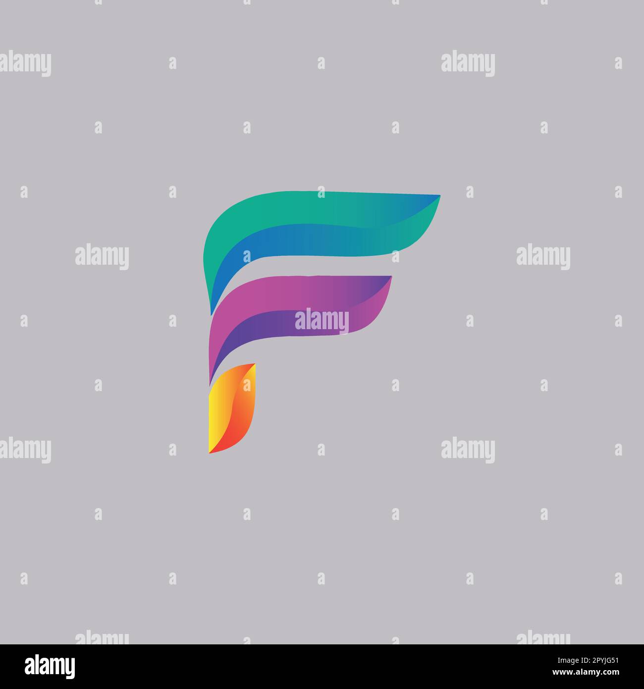 Initial letter F logo design Template. Letter F logo icon design element Stock Vector Image ...