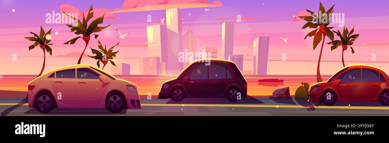 Sea side embankment Stock Vector Images - Alamy