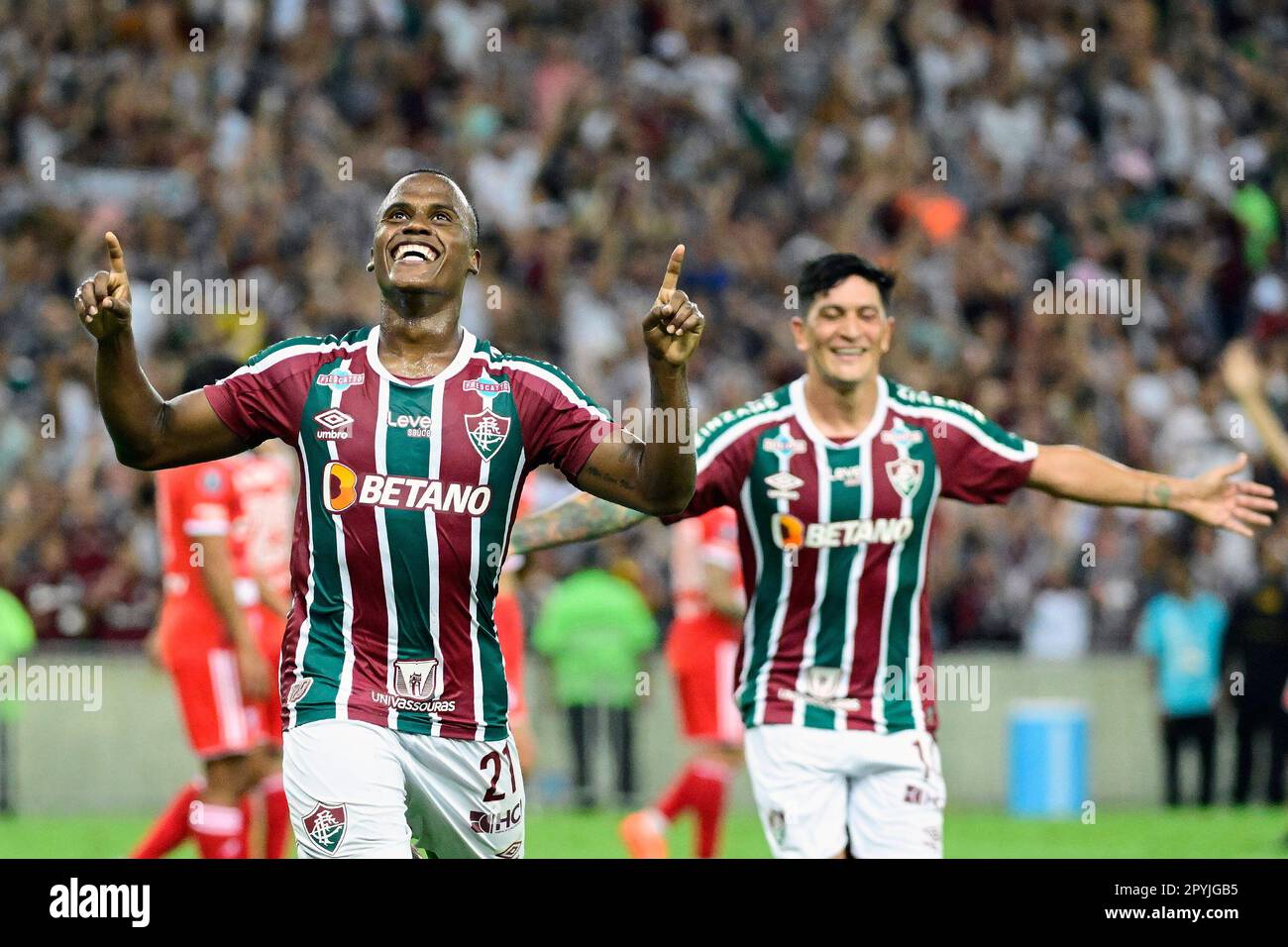 Rio de Janeiro, Brazil, May 01, 2023. Soccer player Jhon Arias of the ...
