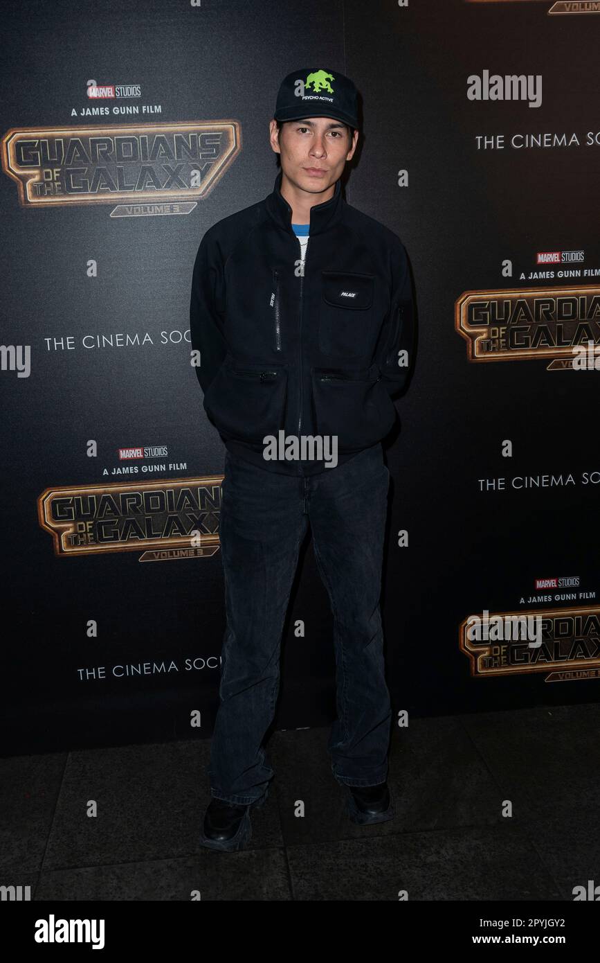 Evan Mock attends a special screening of "Guardians of the Galaxy Vol ...