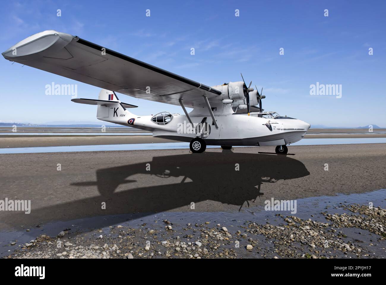 Consolidated PBY Catalina/Canso on Boundary Bay beach BC Canada Stock ...