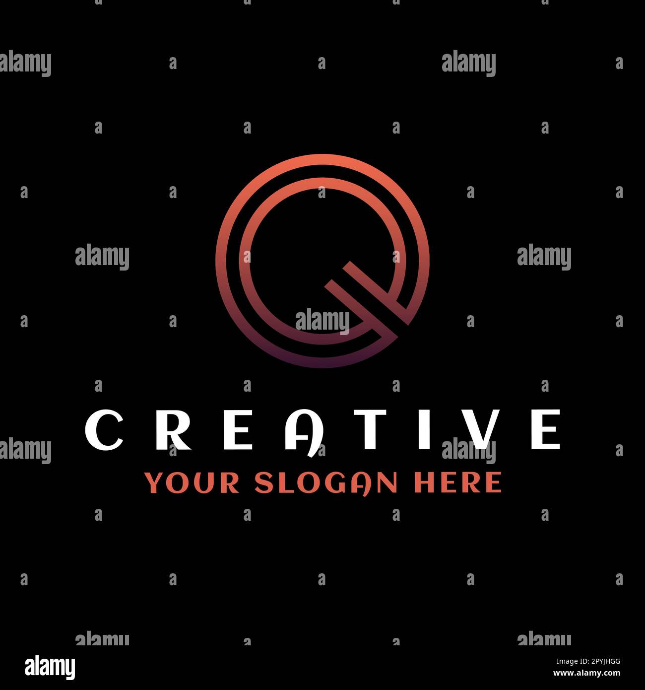 Abstract Initial Letter Q Logo. Flat Vector Logo Design Template ...