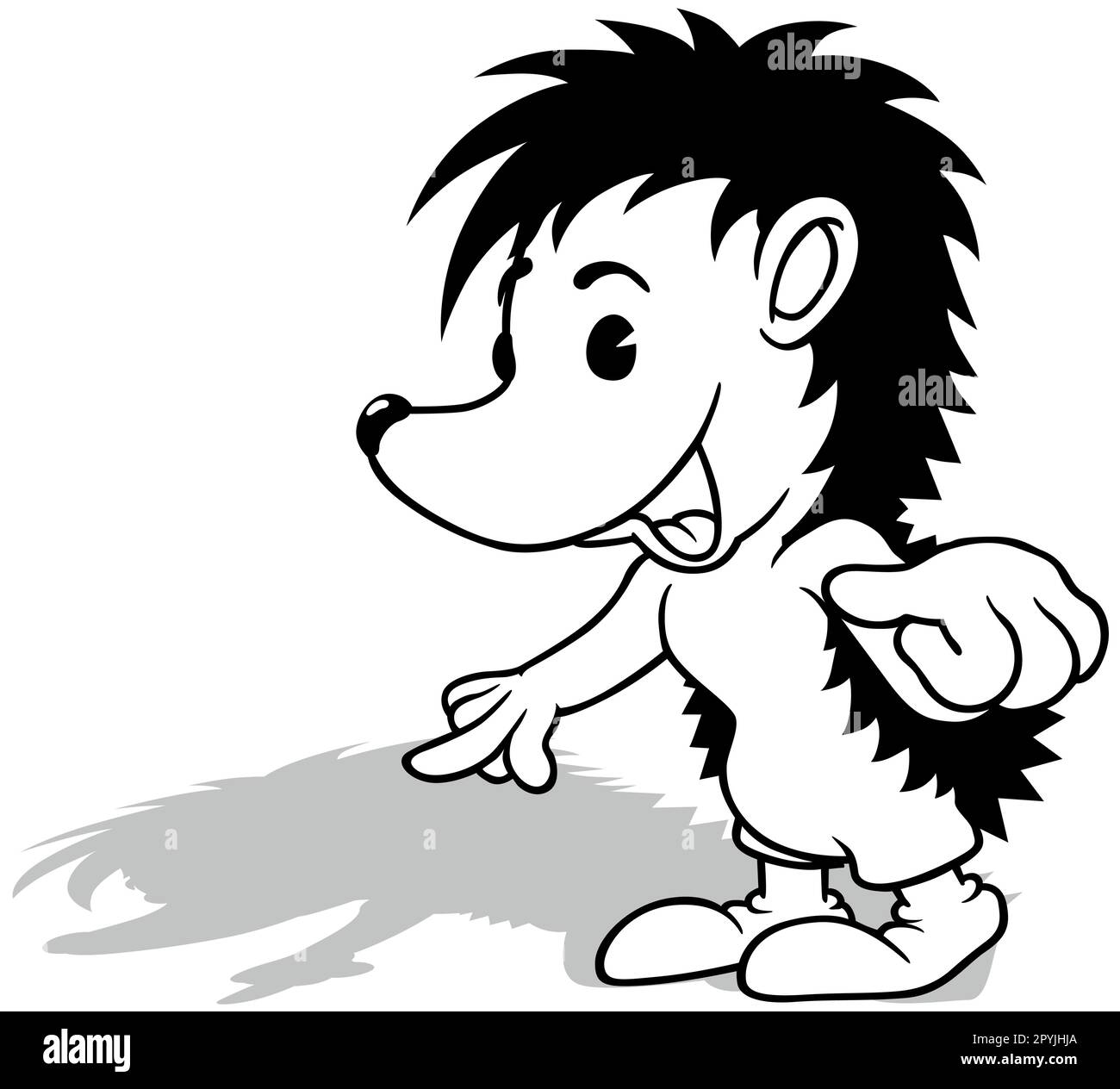 Hedgehog side view Cut Out Stock Images & Pictures - Alamy