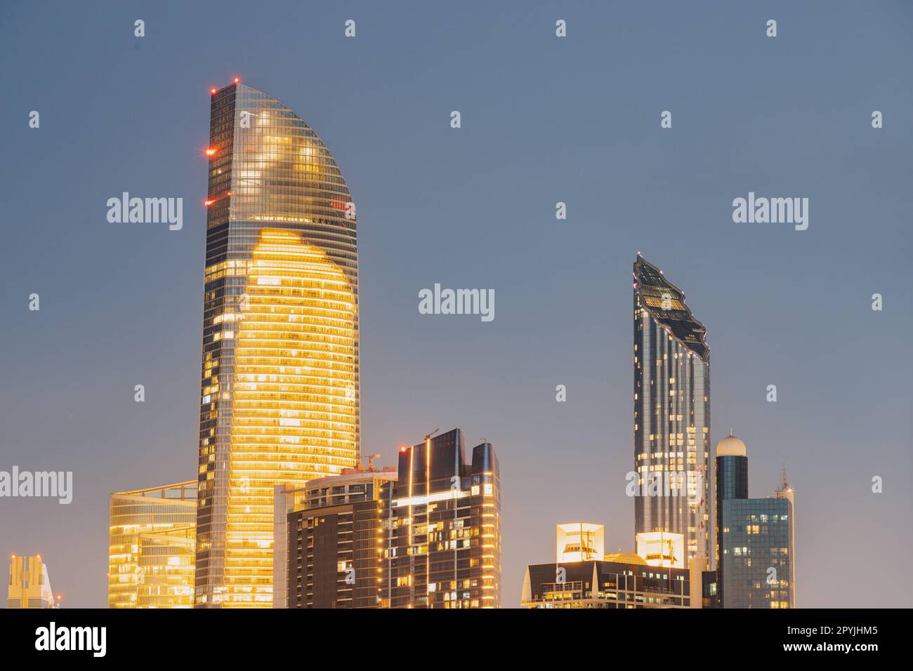 Marvel at the breathtaking beauty of Abu Dhabi's towering World Trade ...
