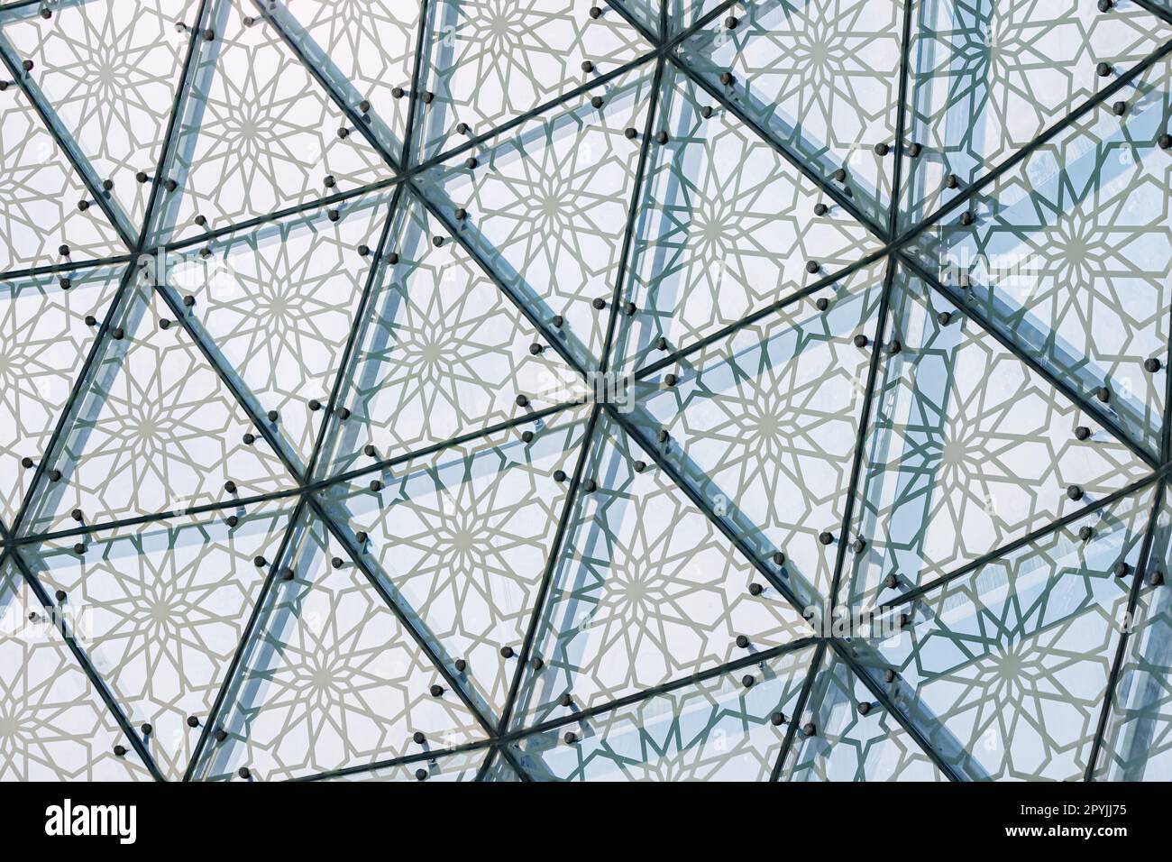 Glass dome with muslim patterns as texture and background Stock Photo ...