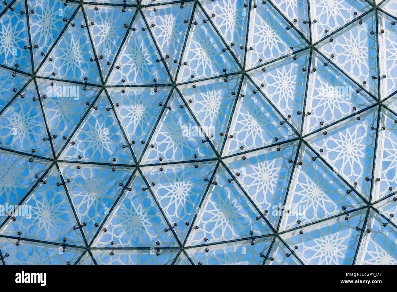 Glass dome with muslim patterns as texture and background Stock Photo ...