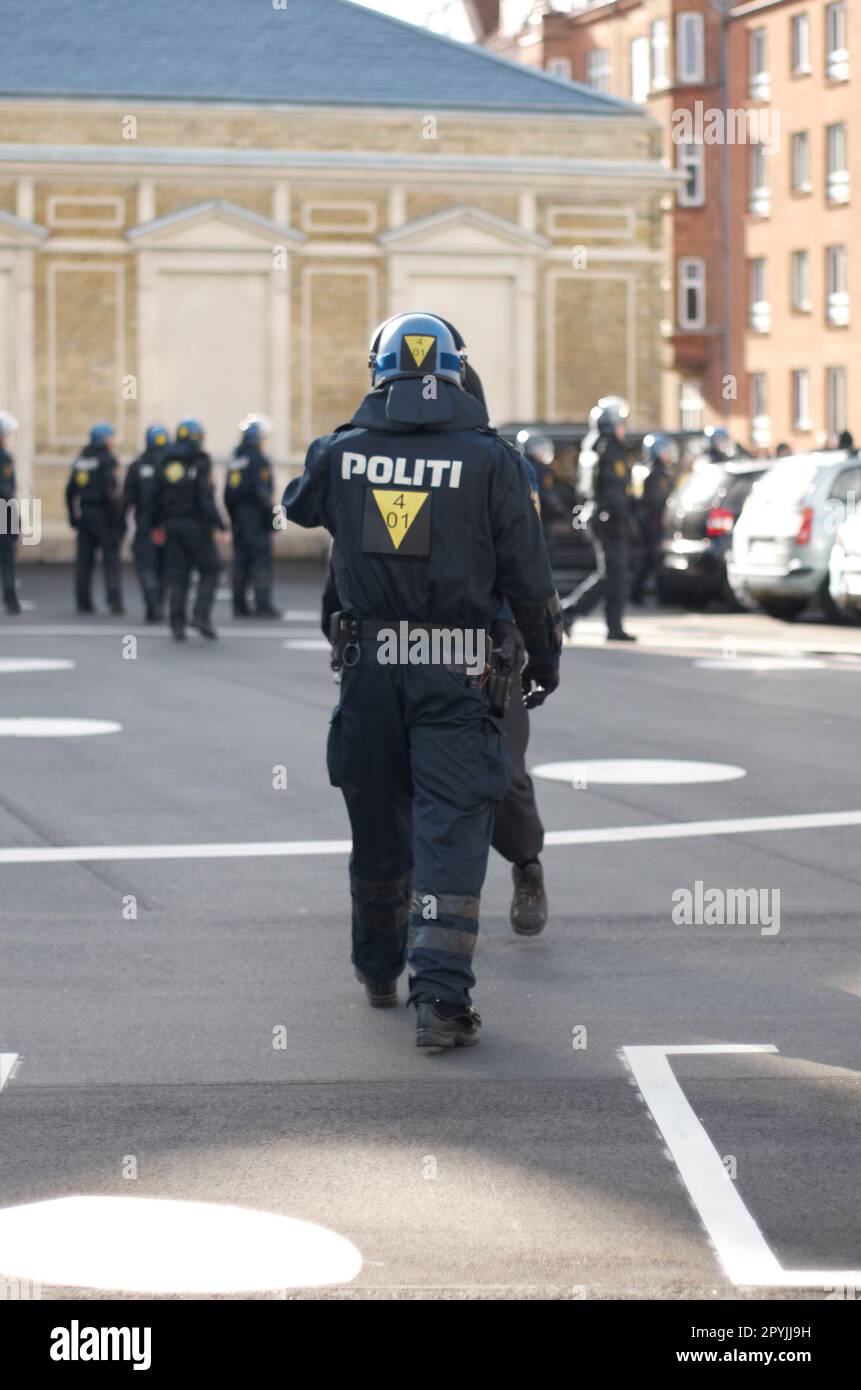 Security, authority and back of police officer in the city working to ...