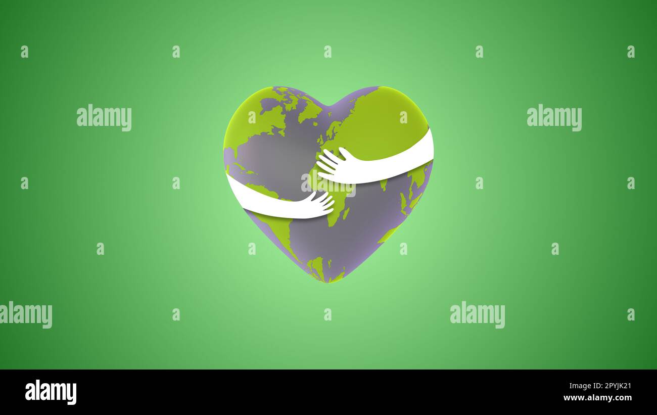 Earth Day concept with hands embracing the heart Stock Photo - Alamy