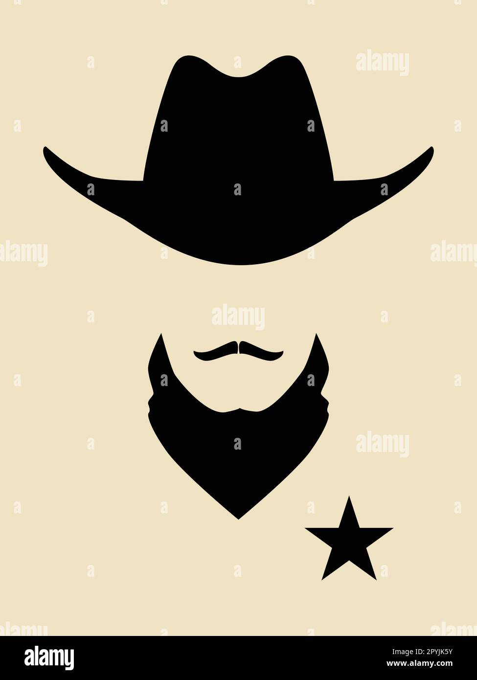 Face symbol of a sheriff Stock Vector Image & Art - Alamy