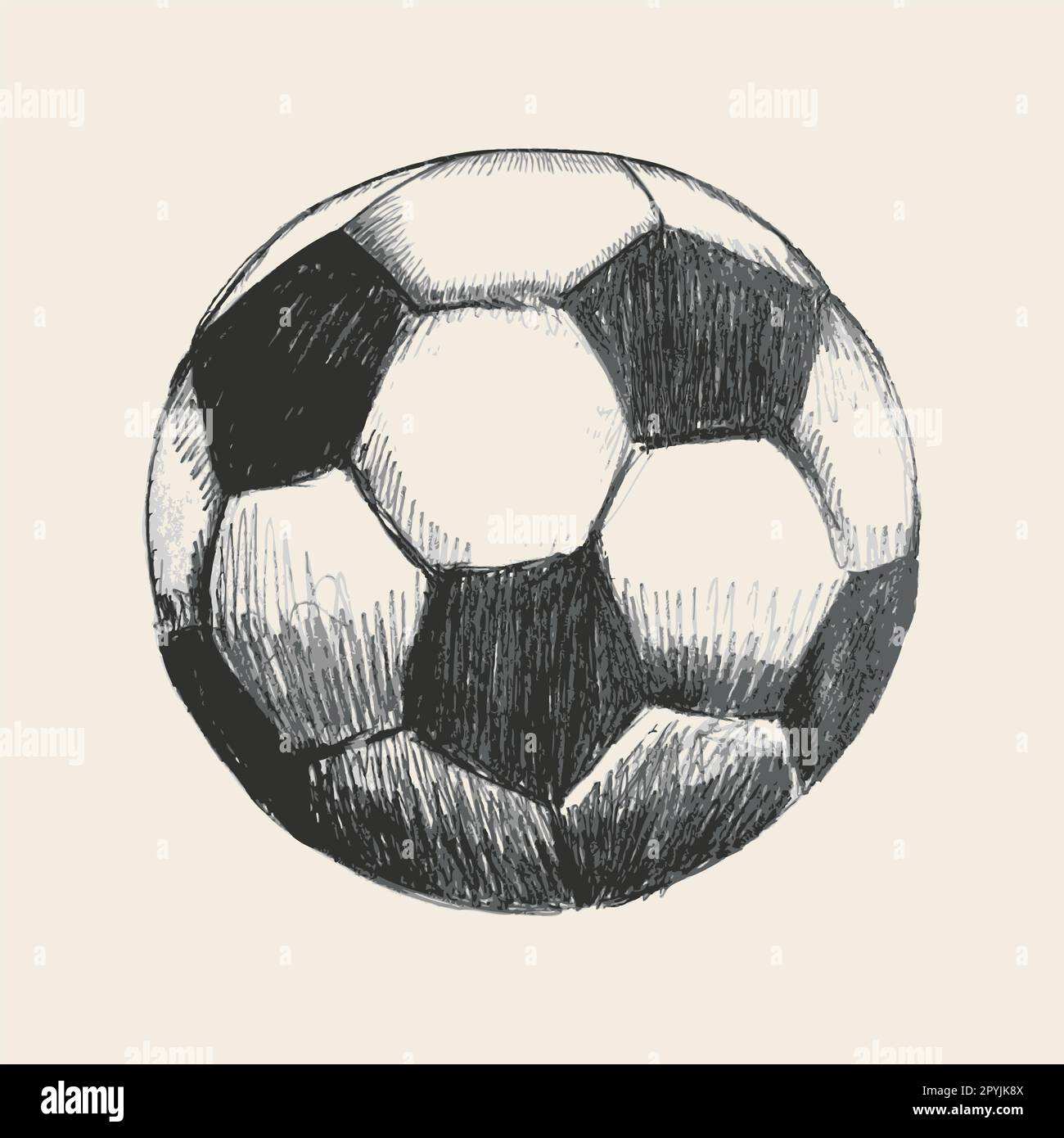 Sketch illustration of a soccer ball Stock Vector Image & Art - Alamy