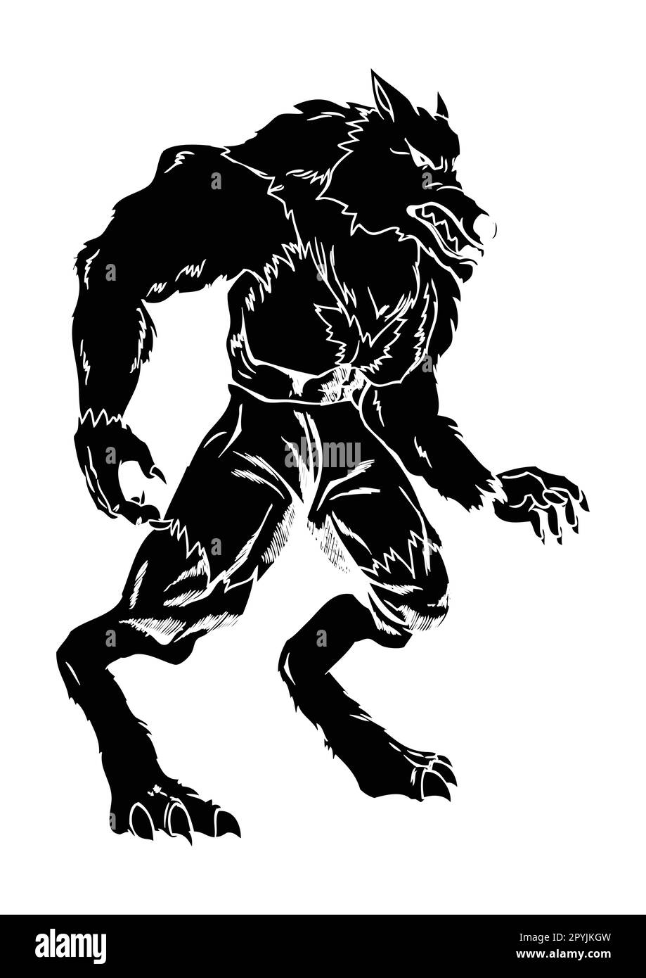 Werewolf folklore Stock Vector Images - Alamy